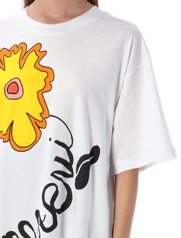 Marni Floral Print Logo T-shirt