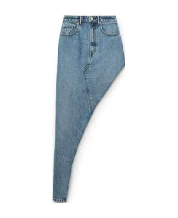 Alexander Wang Asymmetric High-waist Denim Skirt