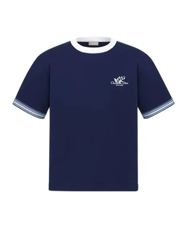Dior Stripe-trim Crewneck T-shirt