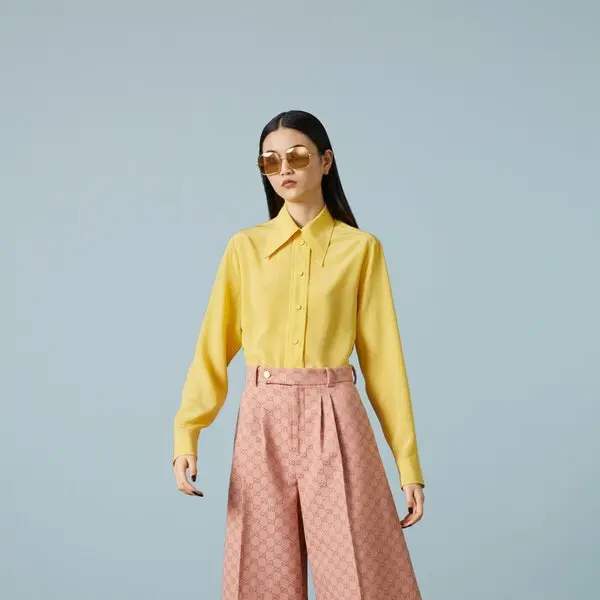 Gucci Collared Long-sleeved Shirt