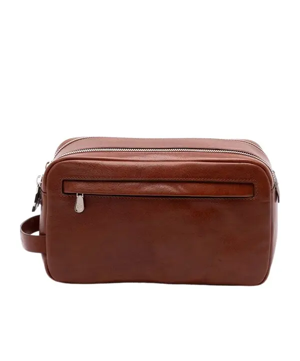 Brunello Cucinelli Zipped Beauty Case - Brown