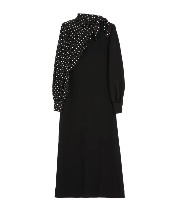 Valentino Garavani Polka Dot Sleeve Dress
