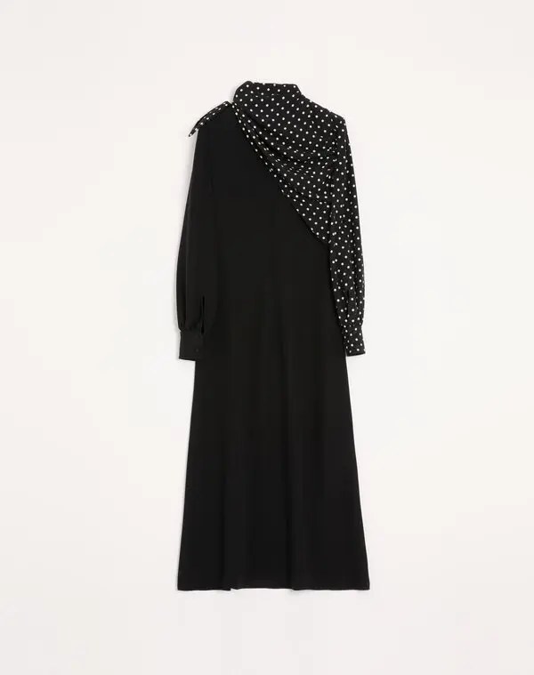 Valentino Garavani Polka Dot Sleeve Dress