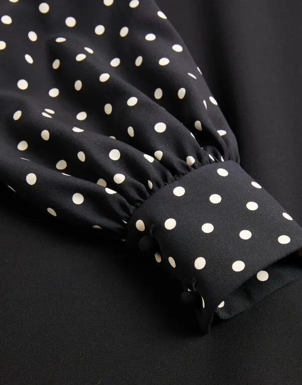 Valentino Garavani Polka Dot Sleeve Dress