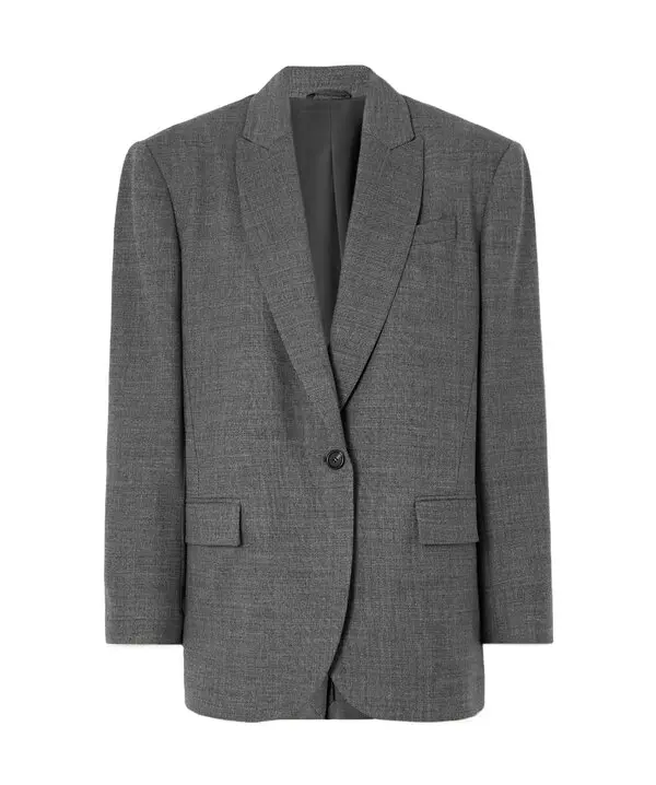 Brunello Cucinelli Long-sleeved Suit Coat - Black