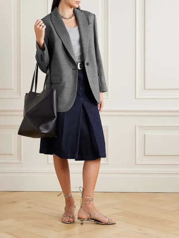 Brunello Cucinelli Long-sleeved Suit Coat - Black