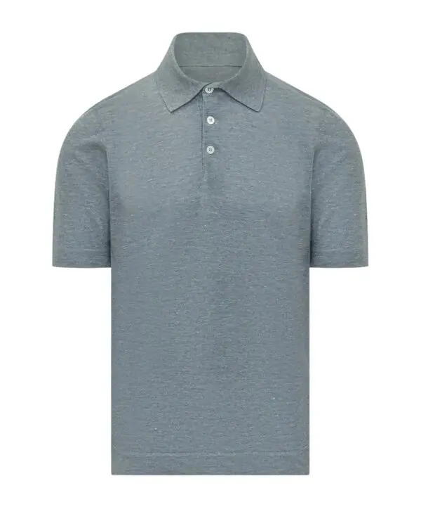 Brunello Cucinelli Textured Knit Polo Shirt