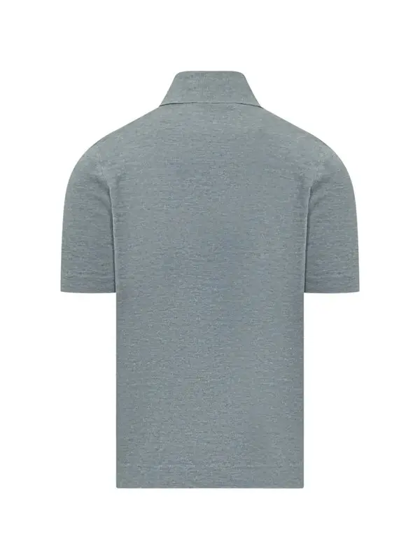 Brunello Cucinelli Textured Knit Polo Shirt