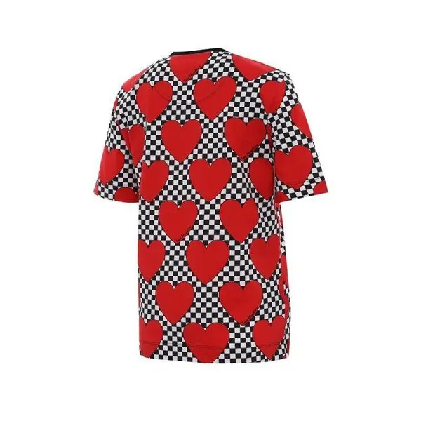 Moschino Checkered Love Print T-shirt