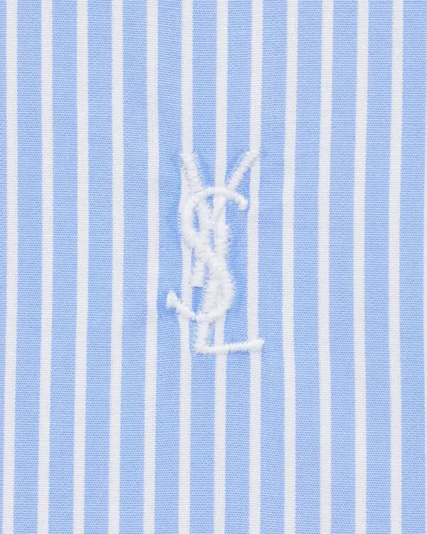 Saint Laurent Cassandre Striped Button-up Shirt