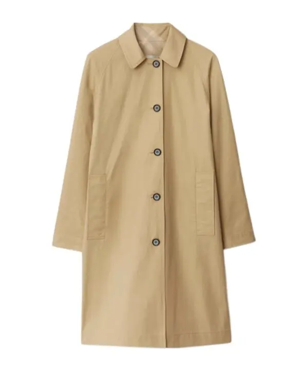 Burberry Reversible Check-printed Buttoned Car Coat