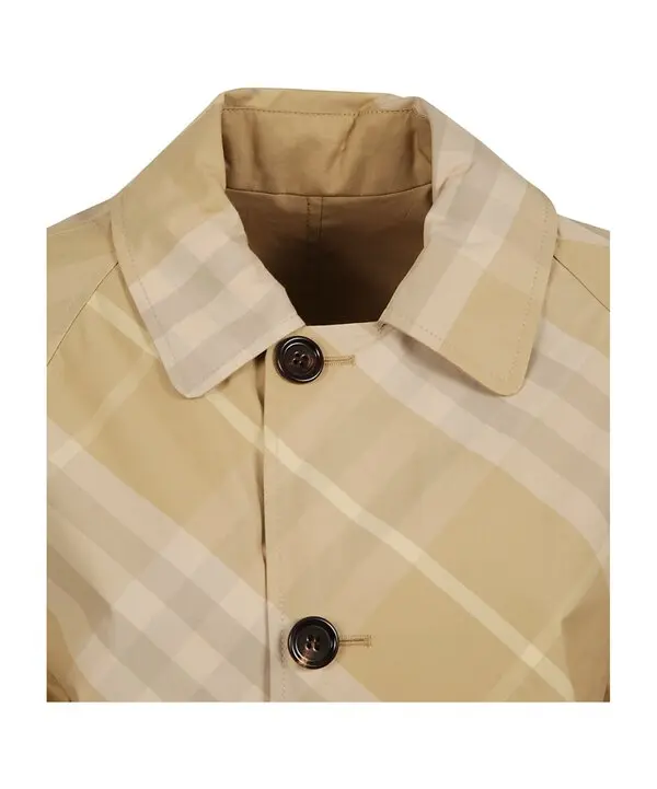 Burberry Reversible Check-printed Buttoned Car Coat