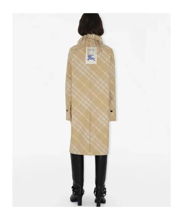 Burberry Reversible Check-printed Buttoned Car Coat