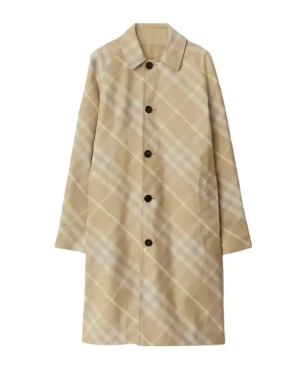 Burberry Reversible Check-printed Buttoned Car Coat