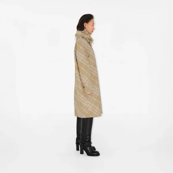 Burberry Reversible Check-printed Buttoned Car Coat