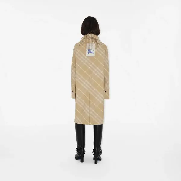 Burberry Reversible Check-printed Buttoned Car Coat