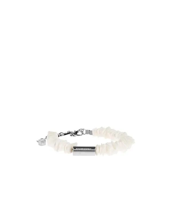 Dsquared2 Engraved Logo Chain Bracelet - White