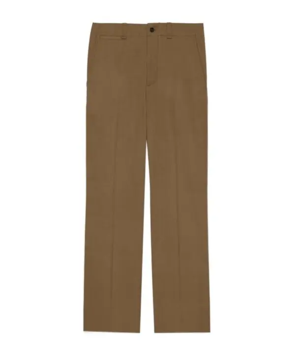 Saint Laurent Mid-rise Tailored Pants - Green
