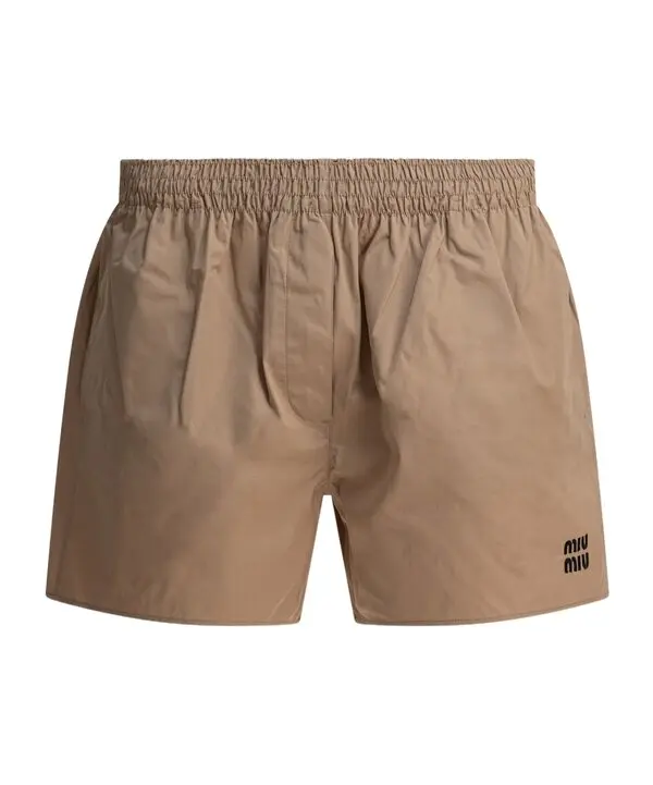 Miu Miu Poplin Shorts
