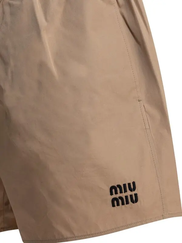 Miu Miu Poplin Shorts