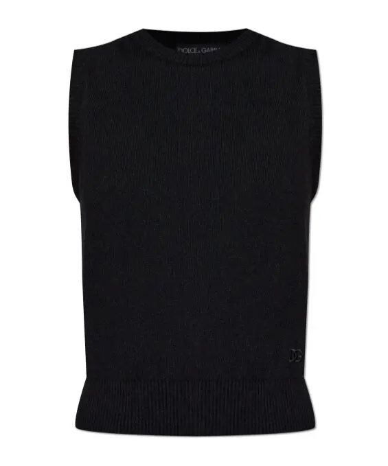Dolce & Gabbana Sleeveless Round Neck Top
