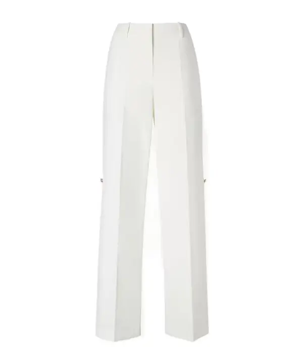 Fendi Straight-leg Pleated Trousers - White