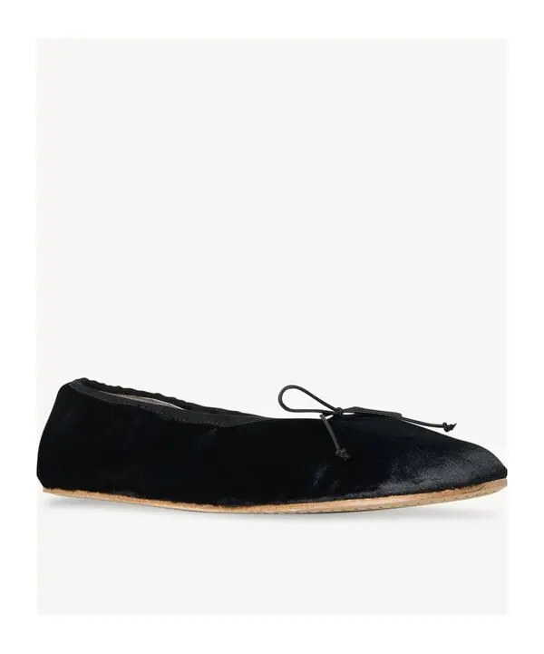 THE ROW Velvet Ballet Flats