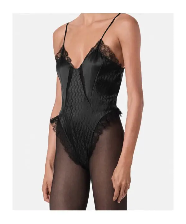 Versace Lace-detailed Bodysuit