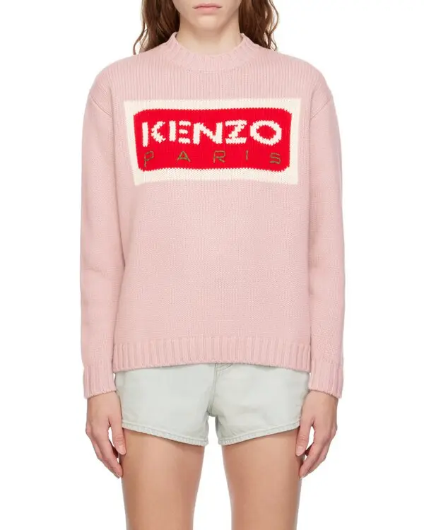 Kenzo Logo Intarsia Crewneck Jumper