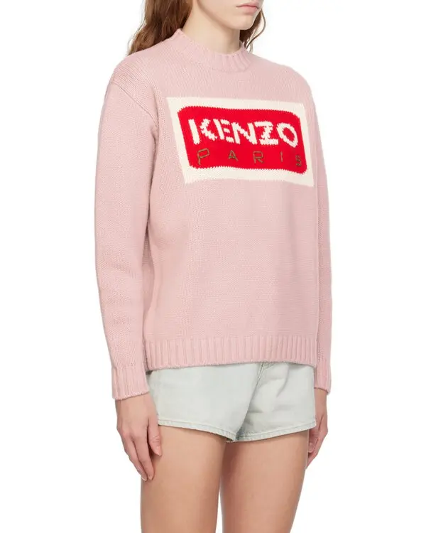 Kenzo Logo Intarsia Crewneck Jumper