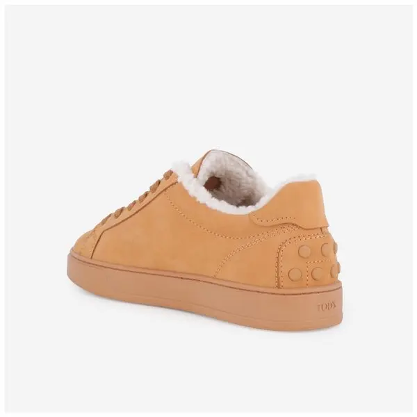 TOD'S Shearling Lined Low-top Sneakers