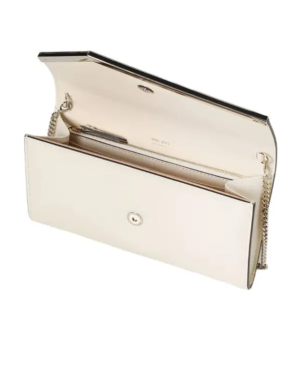 JIMMY CHOO Emmie Chain Linked Clutch Bag - Brown