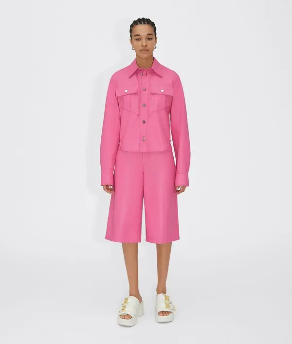 Bottega Veneta High-rise Wide-leg Shorts