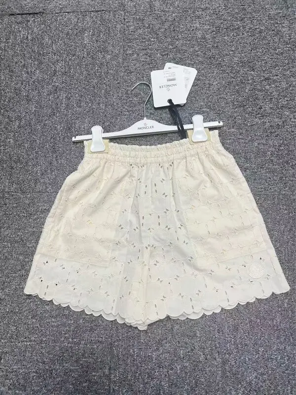 Moncler Broderie Anglaise Shorts - White