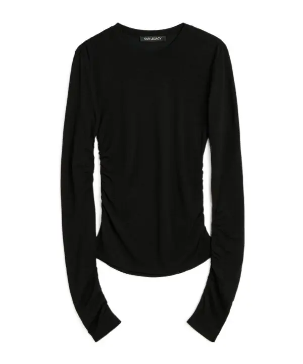 Our Legacy Strain Slim Long Sleeve T-shirt - Black