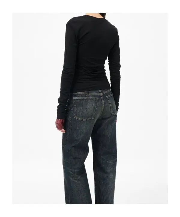 Our Legacy Strain Slim Long Sleeve T-shirt - Black