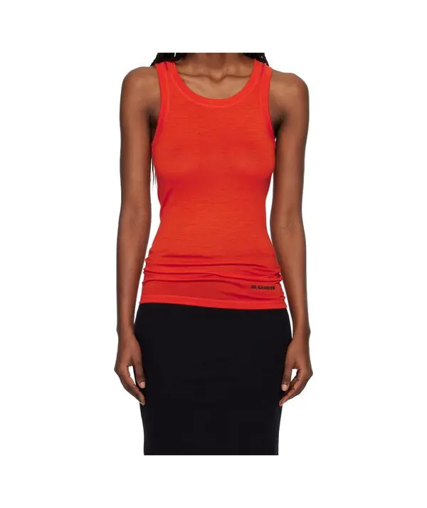 JIL SANDER Lightweight Wool Knit Vest
