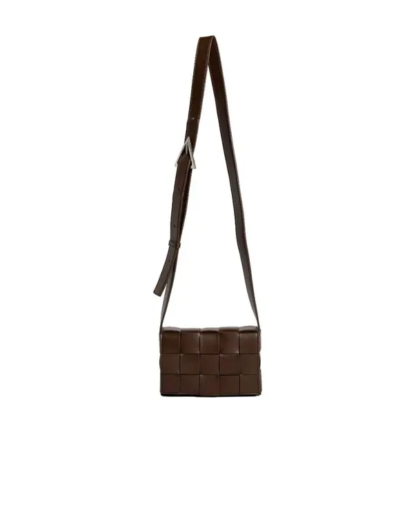 Bottega Veneta Small Cassette - Light Brown/ocean Blue