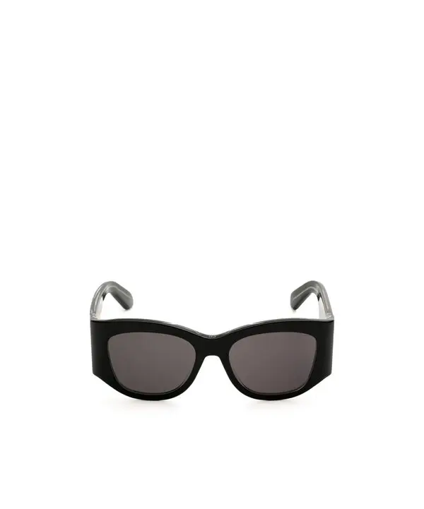 Dior Full Frame Sunglasses With Patterned Temples - Black
