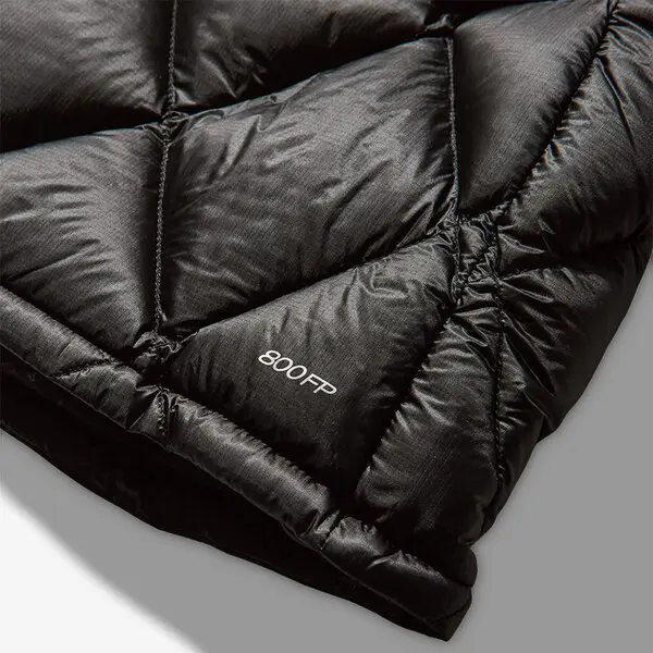 ROA Hooded Quilted Vest - Black