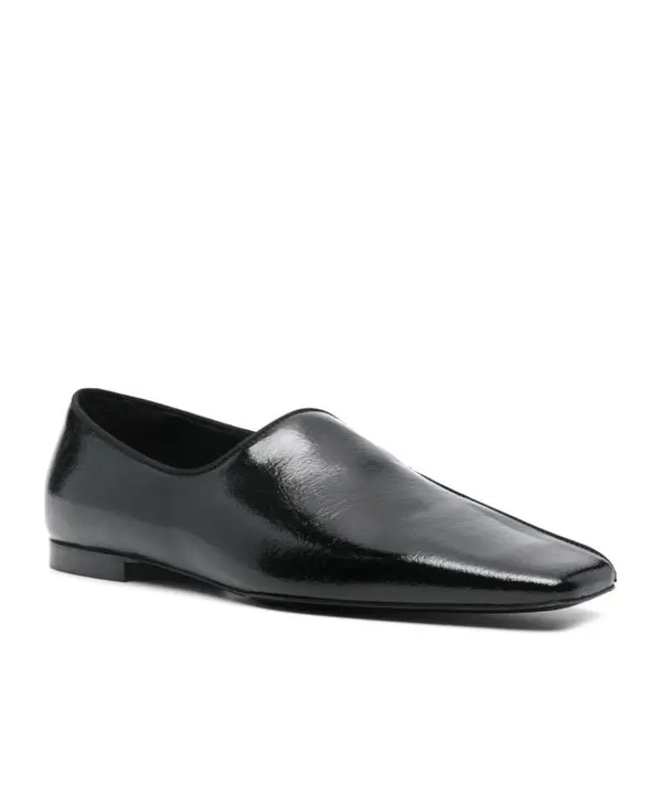 TOTEME The Piped Loafer - Black