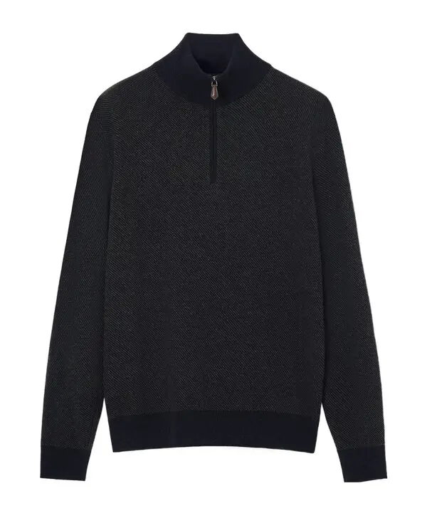 Loro Piana Roadster Half-zip Jumper