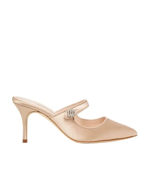 Manolo Blahnik Camparimu Jewel 70 Muller High Heels