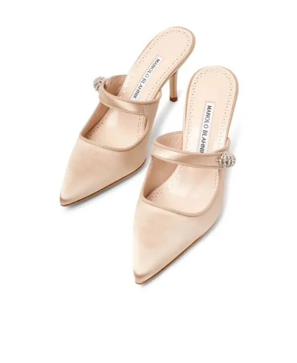 Manolo Blahnik Camparimu Jewel 70 Muller High Heels