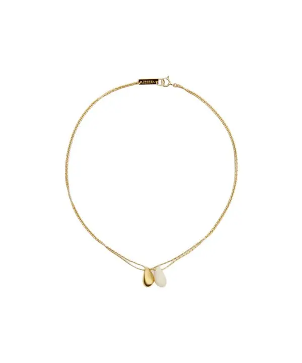 Isabel Marant Étoile Imala Double Pendant Necklace - Yellow