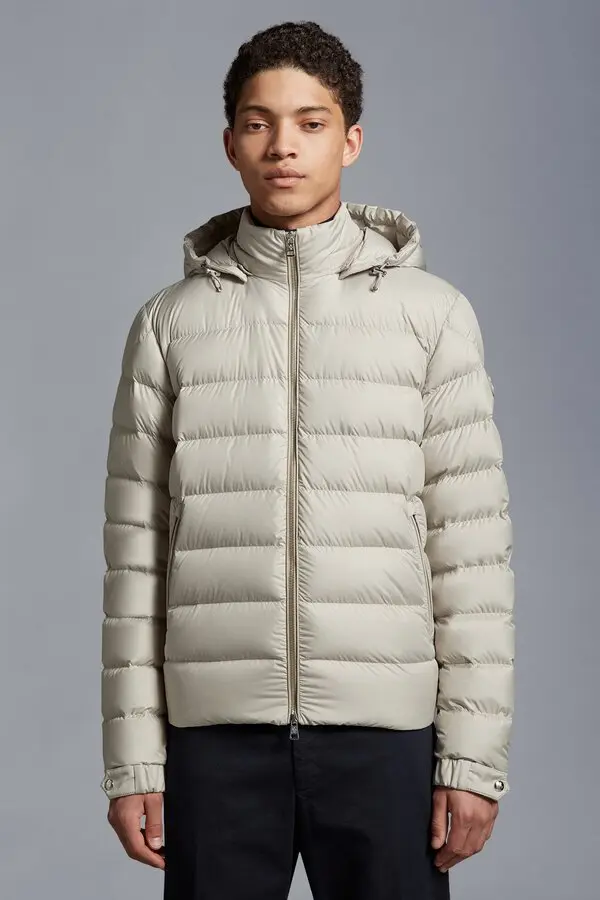 Moncler Arneb Zip-up Padded Jacket - Beige