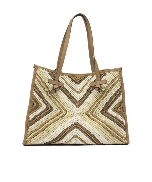 GIANNI CHIARINI Double-handled Shoulder Bag - Nude