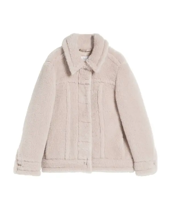 Max Mara Teddino Faux-shearling Jacket - Nude