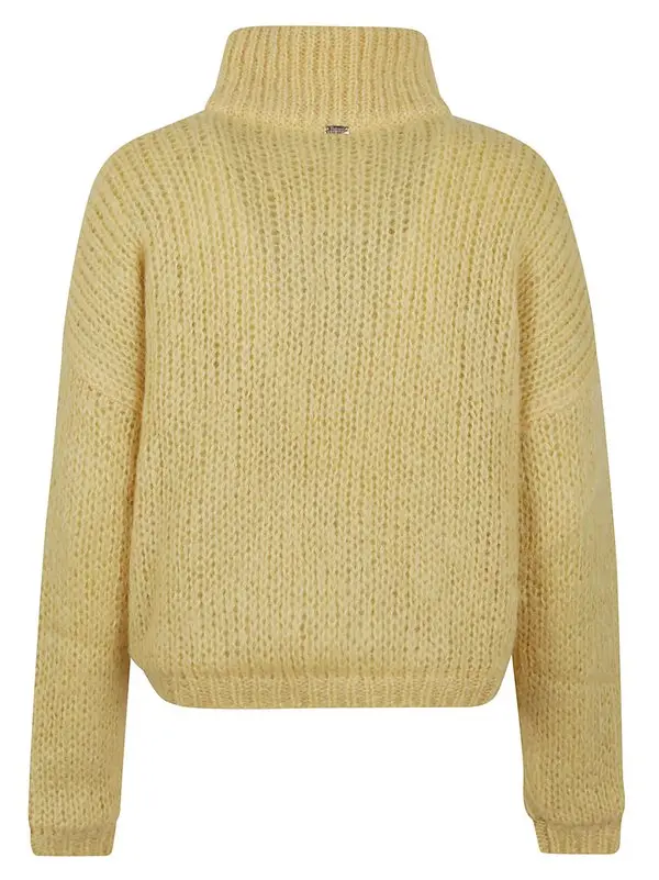 Herno Mohair-blend Cropped Cardigan - Nude