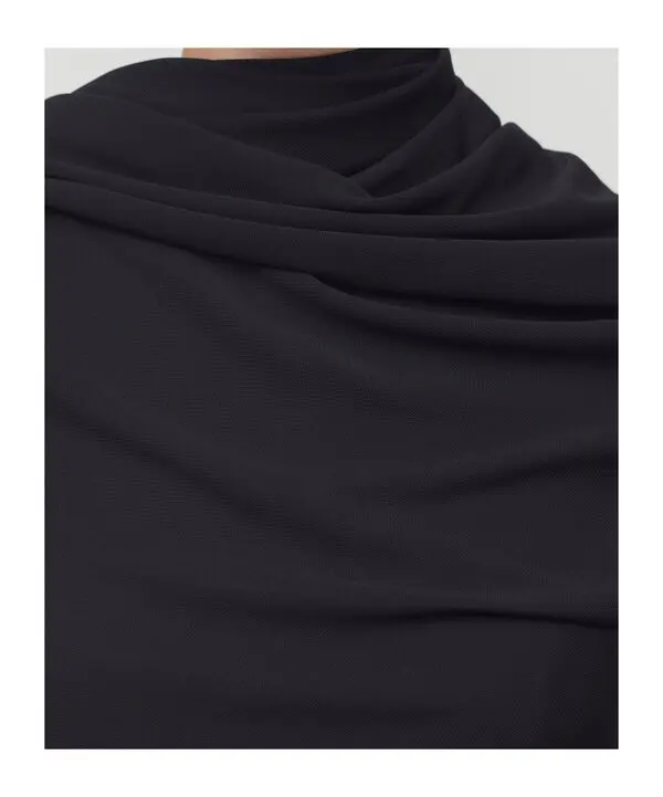 THE ROW Isadra Sculptural Draped Crepe Jersey Top